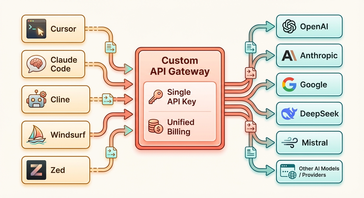 How to Set Up Custom API Endpoints for Cursor, Claude Code, Cline ...